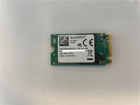 Swissbit 50GB X 76m2 M 2 Flash SFSA050GM2AK1TO C 8C 11P JUN EBay