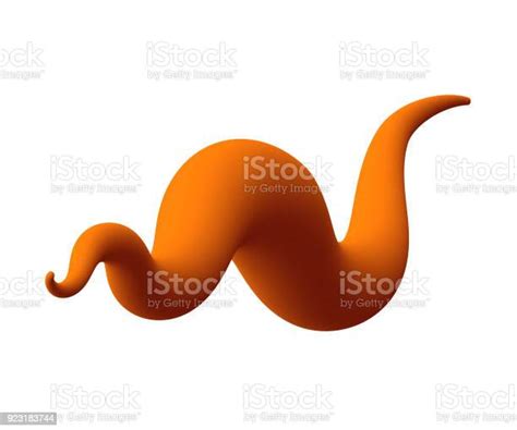 트렌디한 추상 다채로운 액체 모양 오렌지 그라데이션 파도와 유체 요소 0명에 대한 스톡 벡터 아트 및 기타 이미지 0명 3차원 형태 개념 Istock