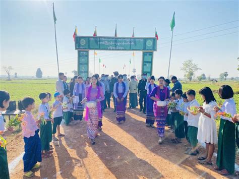 ၇၅ နှစ်မြောက် စိန်ရတုလွတ်လပ်ရေးနေ့ကို ကြိုဆိုဂုဏ်ပြုသောအားဖြင့် တောင်ကြို့ကုန်းကျေးရွာ ကျေးလက
