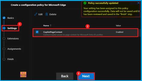 enable or disable copilot page context policy in ms edge browser using