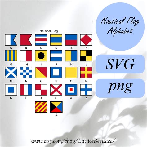 Nautical Flag Alphabet [svg] Etsy