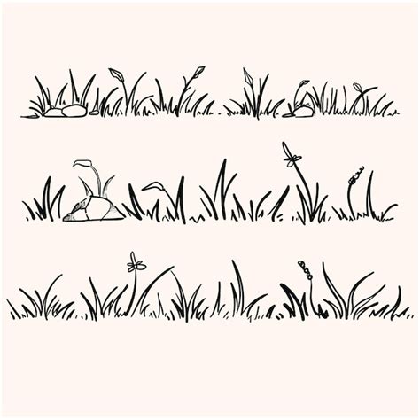 Grass Outline Vector