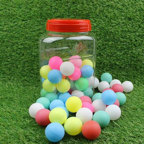 60pcsbarrel Colored Ping Pong Balls 40mm Entertainment Table Tennis