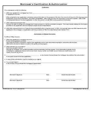 Fillable Online Borrowers Credit Authorization Form Fax Email Print