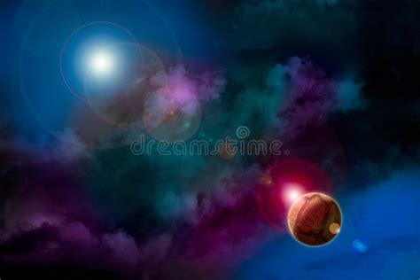 Cosmic Landscape Stock Illustration Illustration Of Explore 47257929