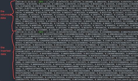 Bug The Returned Search Vectors Are Not Expected Because Decimal