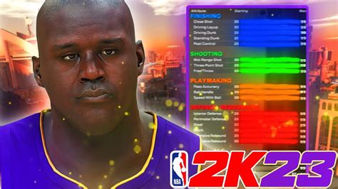 Nba 2k23 Rare Shaquille Oneal Build Dominant 2 Way Post Scoring C