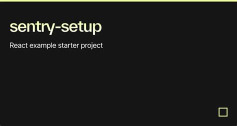 Sentry Setup Codesandbox