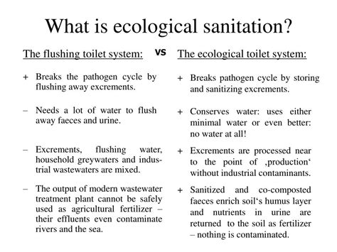 Ppt Ecological Sanitation Powerpoint Presentation Free Download Id