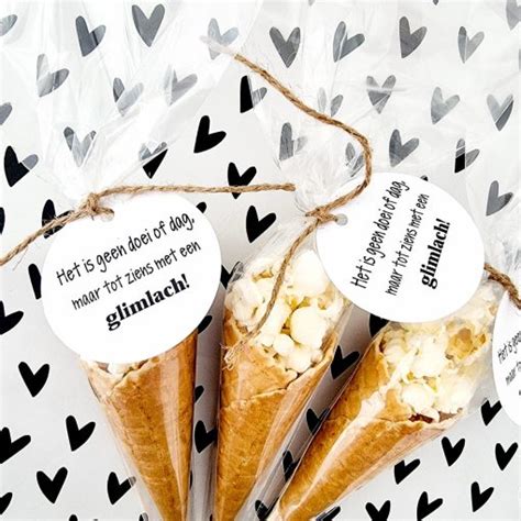 Cadeaulabel Rond Het Is Geen Doei Of Dag Maar Tot Ziens Met Een Glimlach 3 Stuks Leuk