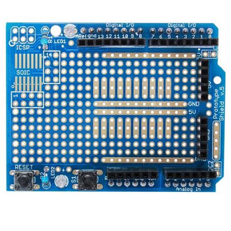 Protoshield Com Protoboard 170 Furos Para Arduino 4hobby Indústria E