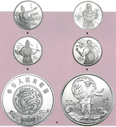 中国黄河文化系列纪念币 第一组 金银币 图片