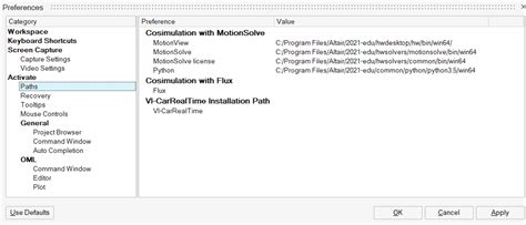 How To Set The Paths In Activate For Cosimulation — Altair Community