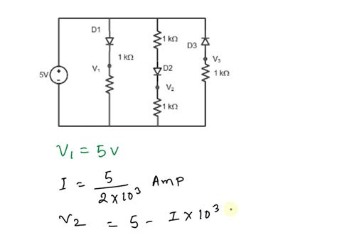 Solved Consider The Circuit Shown In Figure 1 Where The Diodes Are