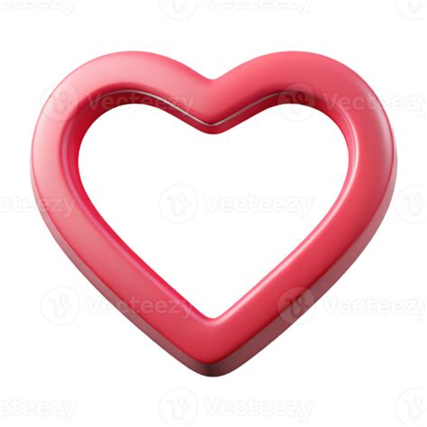 Picturesque Coastal Single Weight Stroke Heart Outline Flat Color Crisp Edges With Scalable