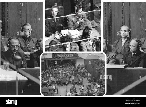 The Famous 1945 Nuremberg Trials That Tried The Nazi Criminals Stock