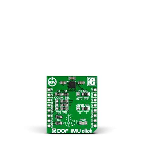 6dof Imu Click — Board With Max21105 6 Axis Inertial Measurement Unit