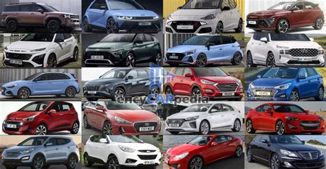 Hyundai Different Car Models