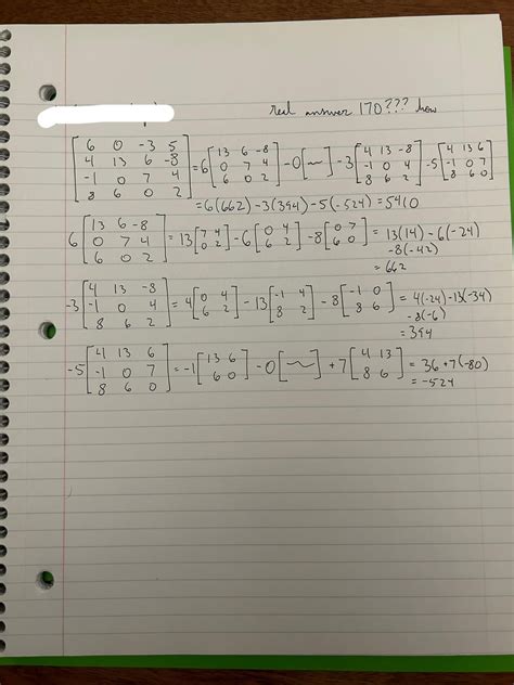 What Am I Doing Wrong Trying To Find The Determinant R Askmath