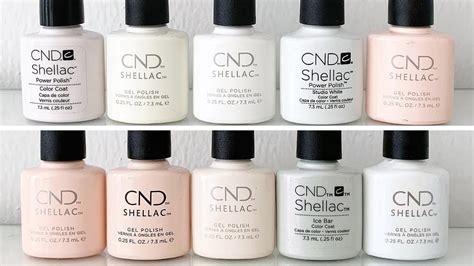 Swatching ENTIRE CND Shellac Line 2021 Video 1 White Light Shades