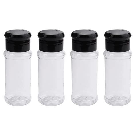 80pcs 100ml 양념 소금 후추 통 블랙 조미료 항아리 캔 후추 병 바베큐 조미료 주방 가제트 도구 스파이스 소금 후추