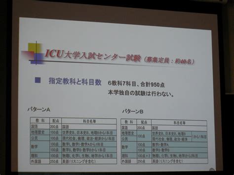 Icu国際基督教大学センター試験、センター入試 Buchoのicu入試受験対策国際基督教大学入試情報
