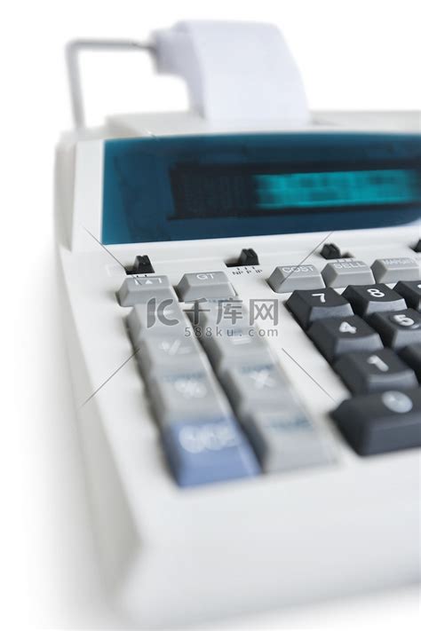 金融计算器按钮的特写高清摄影大图 千库网