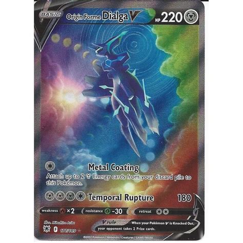 Pokemon Trading Card Game 177 189 Origin Forme Dialga V Rare Ultra