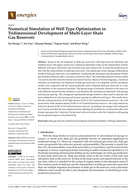 Pdf Numerical Simulation Of Well Type Optimization In Tridimensional