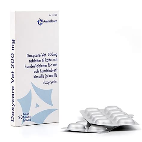 Doxycare Vet 200 Mg 20 Tabletter Apoteket För