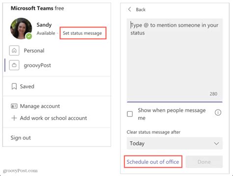 How To Set Up An Out Of Office Message In Microsoft Teams Groovypost