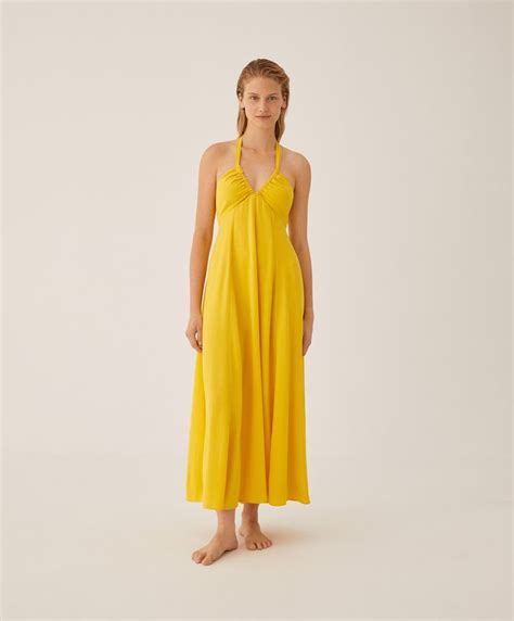 Oysho United Kingdom Sport And Swimwear Official Site Ruched Dress
