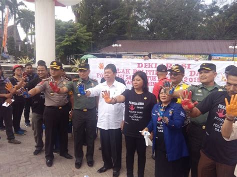 Panwaslih Siantar Deklarasi Tolak Politik Uang Dan SARA Parpol