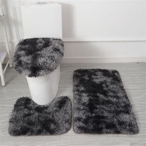 Household Supplies Rewenti Plush Soft Solid Colour Bathroom Floor Mat