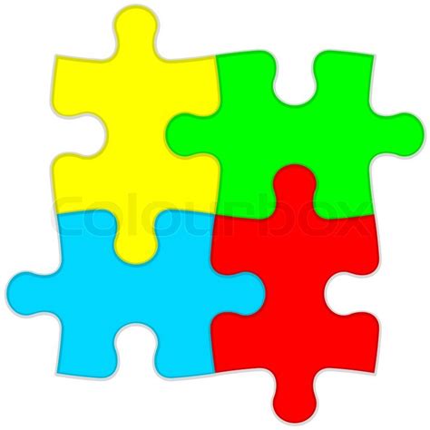 Background Vector Illustration Puzzle Stock Vektor Colourbox
