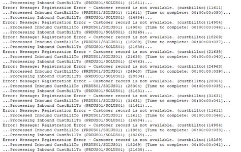 Intermediate Record Error Global Customers Kinetic Erp Epicor User