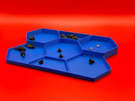 3d Printed Hexagonal Parts Tray Compact Organizer For Etsy