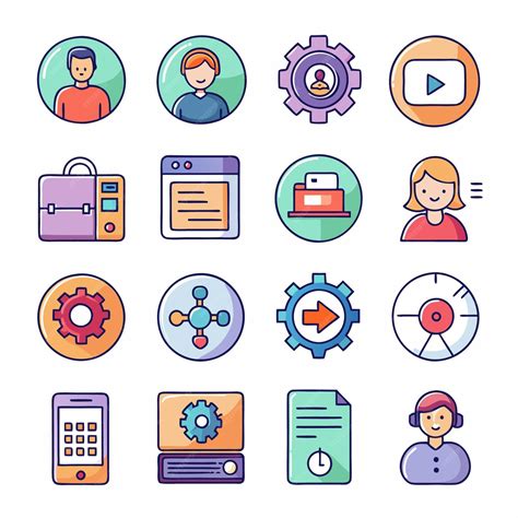 User Interface Icons Set For Website And Mobile App Premium Ai Generated Vector