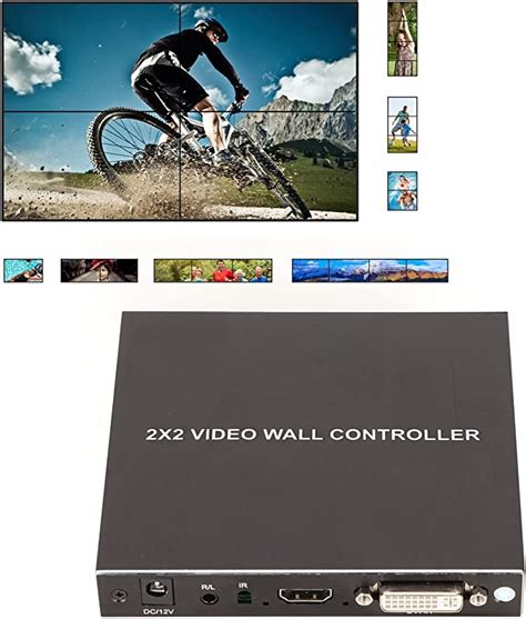 Video Wall Controller 4k Hd Display Seamless Splicing Processor With Rs232 Input