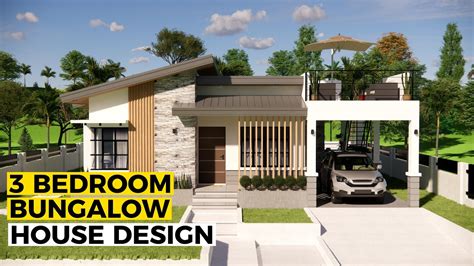 3 Bedroom Bungalow House Design Youtube