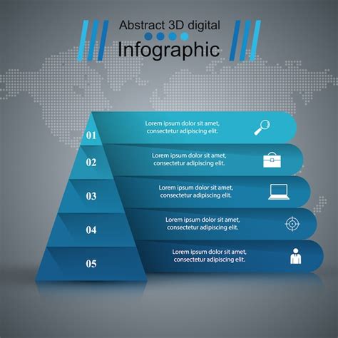 Premium Vector Pyramid Infographic Design Template And Marketing Icons