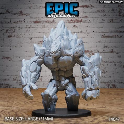 Elemental Earth From Epic Miniatures Elemental Lands Monstrous Infantry