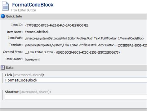 Sitecore Snippets Integrating Syntaxhighlighter With Sitecore S Rich Text Editor