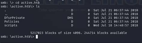 Hack The Box Active Writeup W O Metasploit Tae Lur Alexis