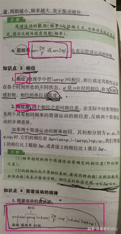 高中物理：简谐运动（振幅、周期、频率、相位），阻尼振动，受迫振动，共振，单摆。 知乎