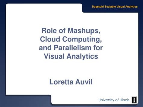 PPT Role Of Mashups Cloud Computing And Parallelism For Visual