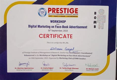 Shivam Goyal On Linkedin I Am Happy To Share That I Have Obtained A New Certification Of Digital…