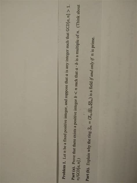 Solved Problem 1 Let N Be A Fixed Positive Integer And