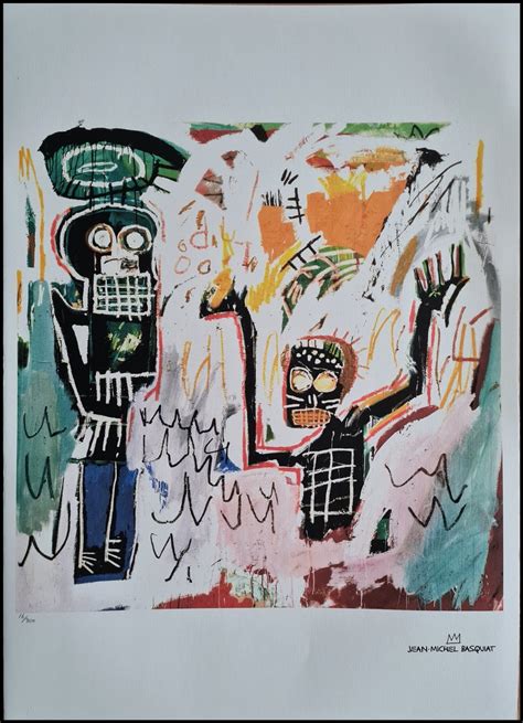 JEAN MICHEL BASQUIAT Baptism 70 X 50 Cm Lithograph Limited Xx 300 Etsy