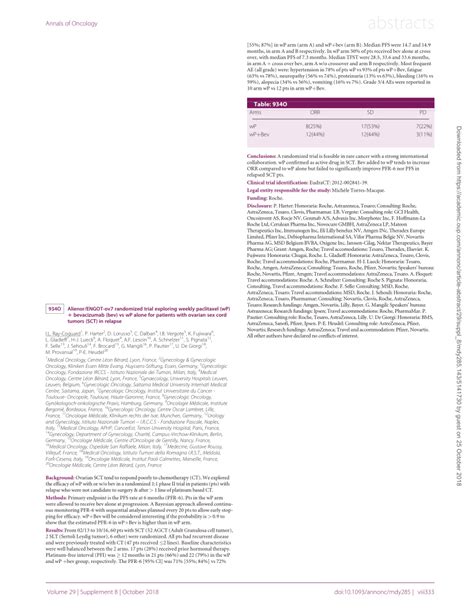Pdf 934oalienor Engot Ov7 Randomized Trial Exploring Weekly